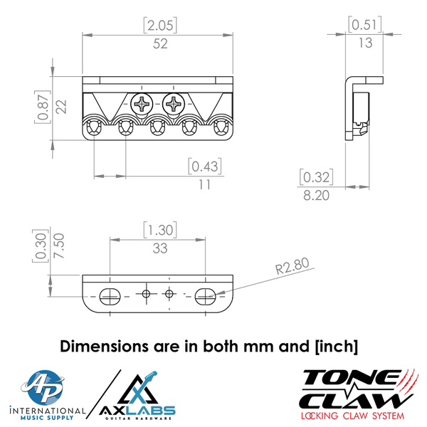 AxLabs Tone Claw Locking Spring Claw – Floyd Rose